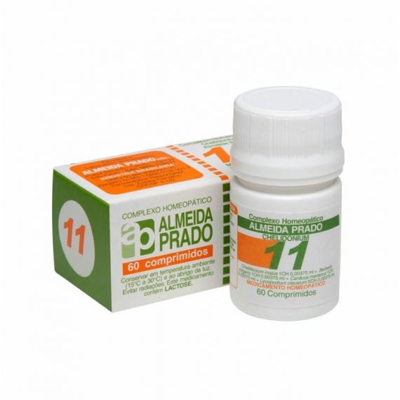 COMPLEXO HOMEOPÁTICO ALMEIDA PRADO Nº11(FÍGADO)CAIXA COM 60 COMPRIMIDOS ...