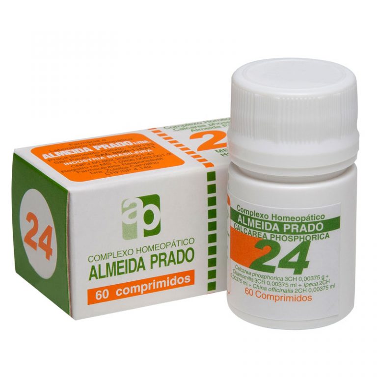 COMPLEXO HOMEOPÁTICO ALMEIDA PRADO Nº24(DENTIÇÃO) CAIXA COM 60 ...