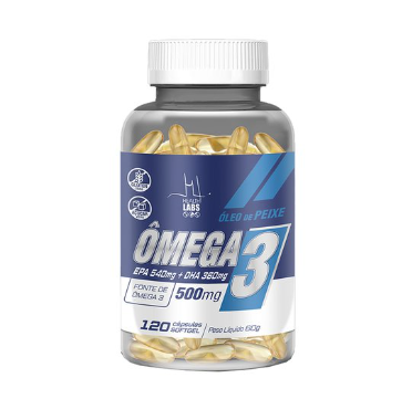 Omega 3 500MG 120 Capsulas - Health Labs - Plurifarma